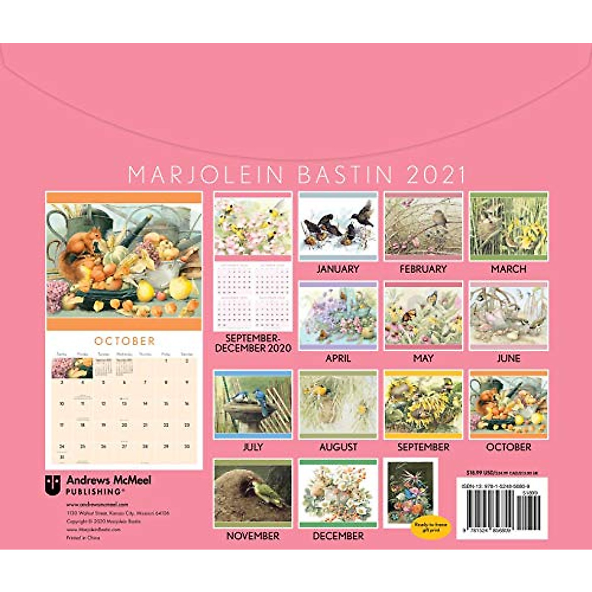 Marjolein Bastin Nature's Inspiration 2021 Deluxe Wall Calendar