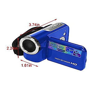 Digital Cameras Point and Shoot Digital Camera, 16MP Children's Camera 16X Zoom, Full HD Rechargeable Electronic Mini Camera for Students, Teens, Kids