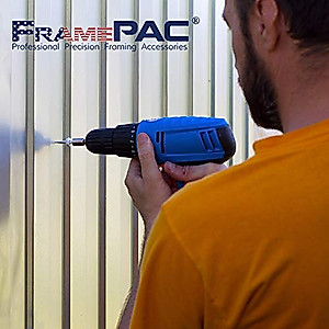 FramePac #10 x 1.5 Sheet Metal Screws 410 Martensitic Stainless Steel Self-Drilling Pan Head Phillips Drive Screw(Pack of 18 - M4.8 x 38mm)