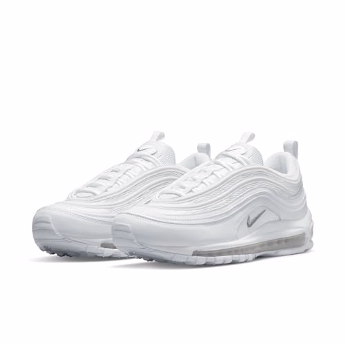 Nike Men's Air Max 97 Shoes, Multicolour White Reflective Silver Wolf Grey 105, 12