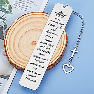 Inspirational Christmas Bookmarks Gifts for Women Men Bible Verse Bookmark Christian Gifts for Book Lover Gifts for Women Birthday Friends Girl Sister Female Bookworms Book Club Church Bulk Gifts