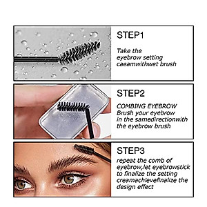 Eyebrow Soap Kit, 4D Brows Gel Long Lasting Eyebrow Setting Gel Waterproof Eyebrow Makeup Balm Pomade Cosmetics (0.7 Ounce (Pack of 1))