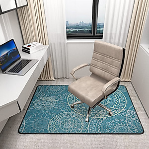 Placoot Heavy Duty Office Chair Mat for Carpet & Hardwood Floors, 48" x 36" Weight 3.5 lbs Highly Premium Quality Floor Mat, Desk Chair Mat for Carpeted Floors and Hardwood Floor for Home Office