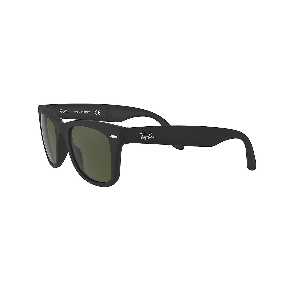 Ray-Ban Men's Folding Wayfarer Sunglasses, Matte Black, 54 mm