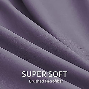 EaseHome Purple Sheets for Queen Size Bed Set - Deep Pocket to 21 inches Mattress 4 Piece - Premium Bedding Sheets & Pillowcases Collection - Extra Soft