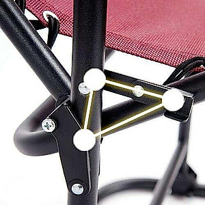 UYSB Folding Rocking Chair Rocker Canopy Red Chair Rocking Chair Rocker Chair Rocker Camp Chair Rocker Recliner Rocking Camp Chair Rocking Chairs Outdoor Rocking Chair Swinging Camping c