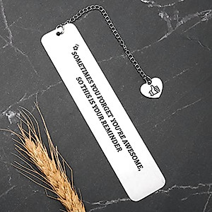 Inspirational Bookmark Gifts for Women Men Thank You Gift for Boss Leader Coworker Birthday Teachers' Day Christmas Graduation Gifts for Her Him Friend Teacher Nurse Student Daughter Son Bookmark Gift