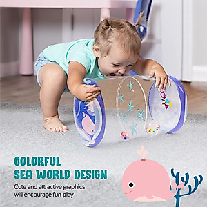 Hoovy Infant Crawling Toys | Toys for Crawling Babies | Crawling Toys for Babies 6-12 Months | Beginner Crawl Along Baby Roller | Drop Maze Tummy Time Activity Center | Early Development Jumbo Roller