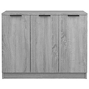 vidaXL Sideboard Gray Sonoma 35.6"x11.8"x27.6" Engineered Wood