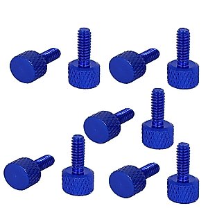 New Lon0167 Computer Graphics Featured Card Round Head reliable efficacy Knurled Thumb Screws 6#-32 10pcs(id:f32 30 f6 450)