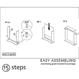 5 Drawer Storage Organizer with Wheel Lockable Casters, Mobile Filing Storage File Cabinet,24''H for Home Office (White)