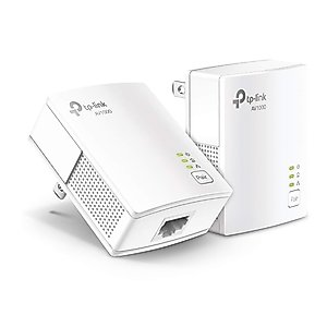 TP-Link AV1000 Powerline Starter Kit (TL-PA7017 KIT) - Gigabit Port, Plug&Play, Ethernet Over Power, Nano Size, Ideal for Smart TV, Online Gaming, Wired Connection Only (Renewed)