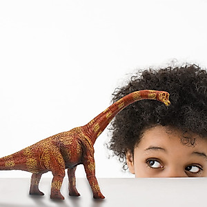 Large Dinosaur Toy Brachiosaurus 13.4”, Realistic Dinosaur Toy Figure, Plastic Hand-Painted Dinosaur Figurine Model, Educational Jurassic Dinosaur Action Figures for Collection Party Favor Home Décor