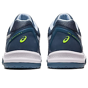 ASICS Men's GEL-DEDICATE 7 Tennis Shoes, 10.5,Steel Blue/White