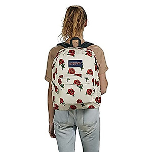 JanSport SuperBreak Backpack - School, Travel, or Work Bookbag with Water Bottle Pocket, Flash Floral