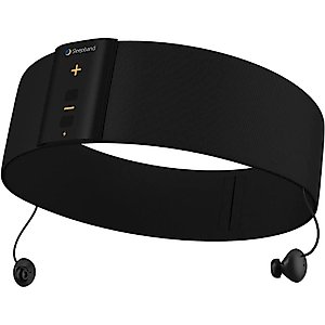GoNovate Sleep Headphones Bluetooth Headband for Side Sleeper with 24-Hour Playtime -2023 Updated Version 1 Size for All -World's First Headband Wireless Earbuds for Sleeping