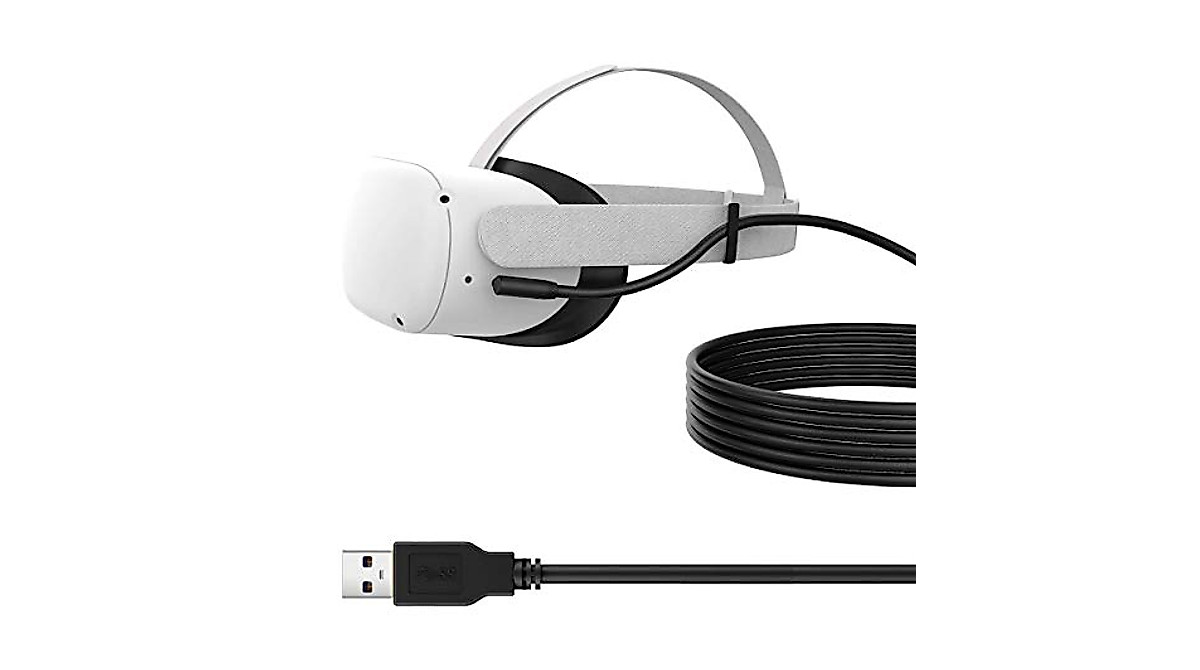 W WDX VR Link Cable 16FT for Quest 2 & PC Steam VR | High-Speed Data