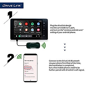 2023 Android Auto Wireless Adapter for 2016+ Factory Cars Converts Wired Android Auto to Wireless, Android Auto Dongle Wireless for Android 11+
