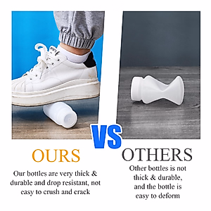 Zhehao 30 Pcs Wide Mouth Reagent Bottle 4 oz Plastic Bottle with Lid, Hdpe, Empty Sealed Sample Leakproof Hdpe Container for Lab Classroom Home(Translucence)