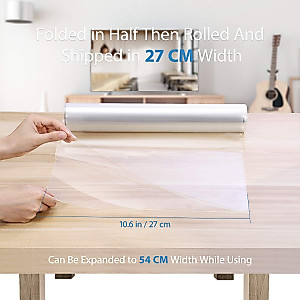 STOBOK Clear Cellophane Wrap Roll | Unfolded 22 Inch 100 Ft Long Cello Wrap, 2.5 Mil Thick Transparent Flowers Baskets Food Gift Crystal Wrappings Paper Food Safe