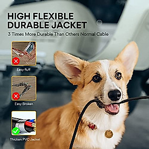 MAONO 10FT USB Printer Cable, Upgraded Version-Shielding Ring USB 2.0 A-Male to B-Male Cord High Speed Scanner Cord Compatible with Microphones, Dell, HP, Epson, Canon, Lexmark, Xerox, Samsung