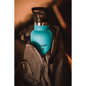 (Straw Lid x 2) Straw Lid for Insulated Water Bottles Compatible with Hydro Flask Standard. Replacement Sport Flip Top for 1.91 Double Walled Thermo Mug