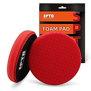Red Finish Polish Pad, 1Pc 5 Inch Buffing Polishing Pads for 125mm Backing Plate Compound Buffing Sponge for Car Buffer Polisher Compounding, Polishing and Waxing