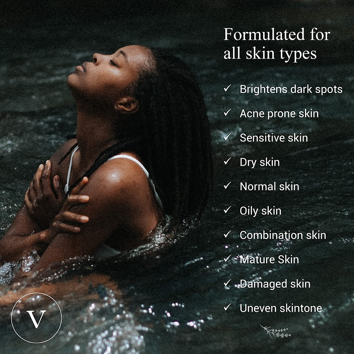 Valentia Pure Concentrated Vitamin C Serum for Face and Neck. Suitable for All Skin Types. No Parabans, Phthalates or Synthetic Vitamin C, Vegan Whole-Plant Extracts of Kakadu Plum, Acerola Berry.