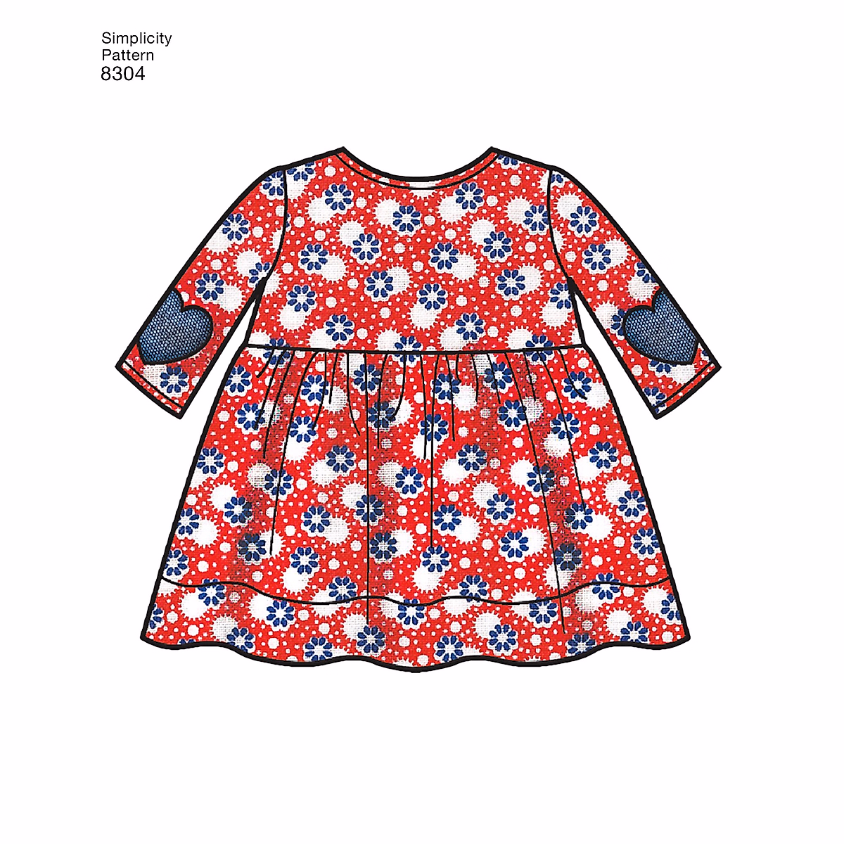 Simplicity US8304A Baby Gear Toddler's Leggings, Dress, Bibs, and Headband Sewing Patterns, Sizes XXS-L