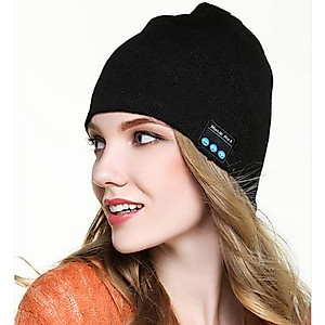 Friction Winter Stereo Bluetooth Music Call Practical And Leisure Outdoor Sports Headwear Warm Knitted Hat Sports Woolen Hat