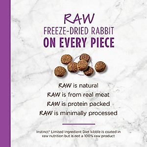 Instinct Limited Ingredient Diet Grain Free Recipe with Real Rabbit Natural Dry Cat Food, 10 lb. Bag