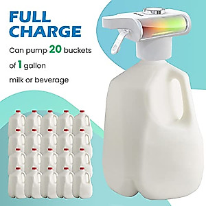 Redsack Milk Dispenser For Fridge Gallon Pump Portable Electric Beverage Rechargeable Automatic Drink Dispenser