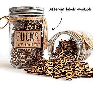 "FU*cks to Give" Jar of F Gag Gift Swear Jar