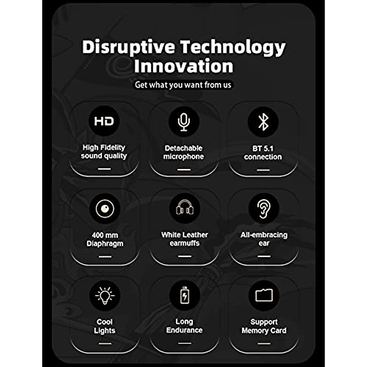 Active Noise Cancelling Headphones, EL-A2 Bluetooth Headphones with Detachable Microphone, Rechargeable Foldable Swivel Ear Pad, Deep Bass, Wired/Wireless Headphones, 30 Hours Playtime for Travel/Work