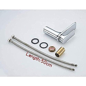 Faucet Kitchen Tap Kitchen Faucet New Bathroom Sink Faucet Chrome Single Handle Basin Faucet Mixer Hot & Cold Water Bath Accessories