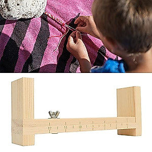 Alomejor Wooden Paracord Bracelet Jig Adjustable Craft Tool Kit for DIY Braiding Weaving Simple Portable with Adjustable Distance Slider