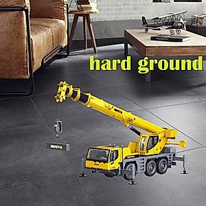 Qcar Mobile Crane Truck Construction Vehicles Toys,1:50 Scale Diecast Site Auto Crane, Toy Trucks for Kids 8,9,10,11,12 Year Old and up