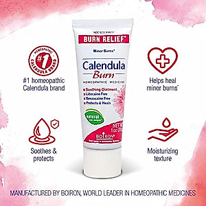 Boiron Calendula Burn Ointment for Relief from Minor Burns from Cooking, Friction, or Sunburns - 1 oz