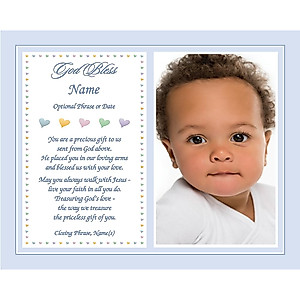 Poetry Gifts New Baby Boy Grandson, Baptism or Birthday Personalized Keepsake 8x10 Custom Print