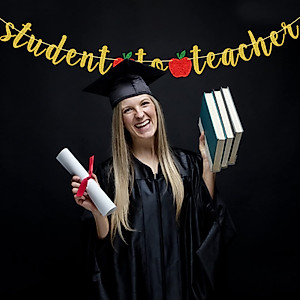 Student To Teacher Banner, Teacher Graduation Banner, Grad Party Decor, Class of 2024, Teacher Graduation Party Decorations
