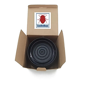 Generic Bed Bug Interceptors – 4 Pack | Bed Bug Interceptor Traps (Black) | Trap, Monitor, and Detector for Bed Legs