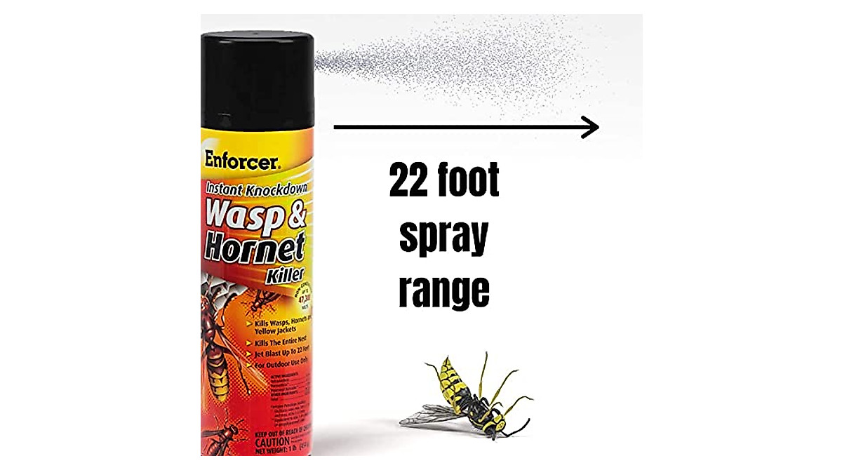 Enforcer 12 Pack Wasp & Hornet Killer Spray - Instant Knockdown 16oz