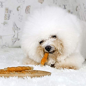 Jungle Calling Rawhide Free Healthy Treats for Dogs, Chicken Wrapped Cod Sticks Dog Treats, Soft Chewy Treats for Training Rewards, 11 oz (Chicken)