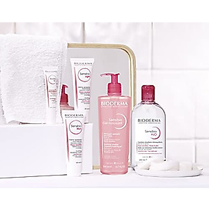 Bioderma Sensibio Foaming Gel Cleansing and Make-Up Removing Refreshing feeling for Sensitive Skin Unscented, 16.7 Fl Oz