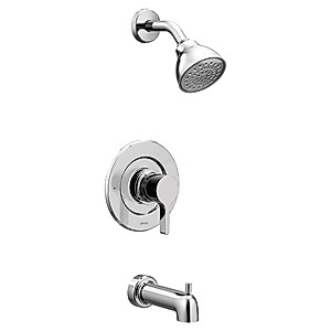 Moen Vichy Chrome Bathroom Tub Shower Faucet System without Valve, T2663EP