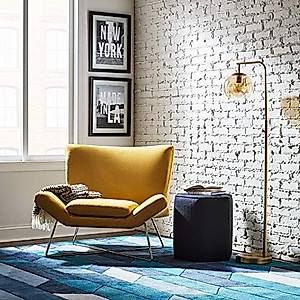 Amazon Brand – Rivet Farr Lotus Accent Chair, 39.8"W, Canary