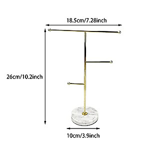 DITUDO Jewelry Stand Home Anti Lost Necklace Display Holder Pendant Storage Rack T-Bar Hanging Organizer Wedding Gift