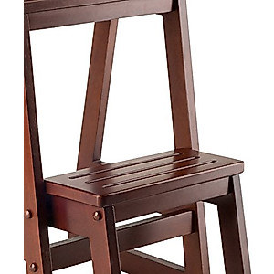 Winsome Wood -WW Stool, Antique Walnut
