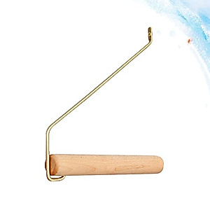 Alipis Towel Hooks 2pcs Living for Entryway Bathroom Organizer Peg Rack Hanger Smooth Coat Hook Door Scarves Bamboo Hooks Umbrellas Towel Wear- Hallway Adhesive Robe Wood Resistant Wall Towel Hook