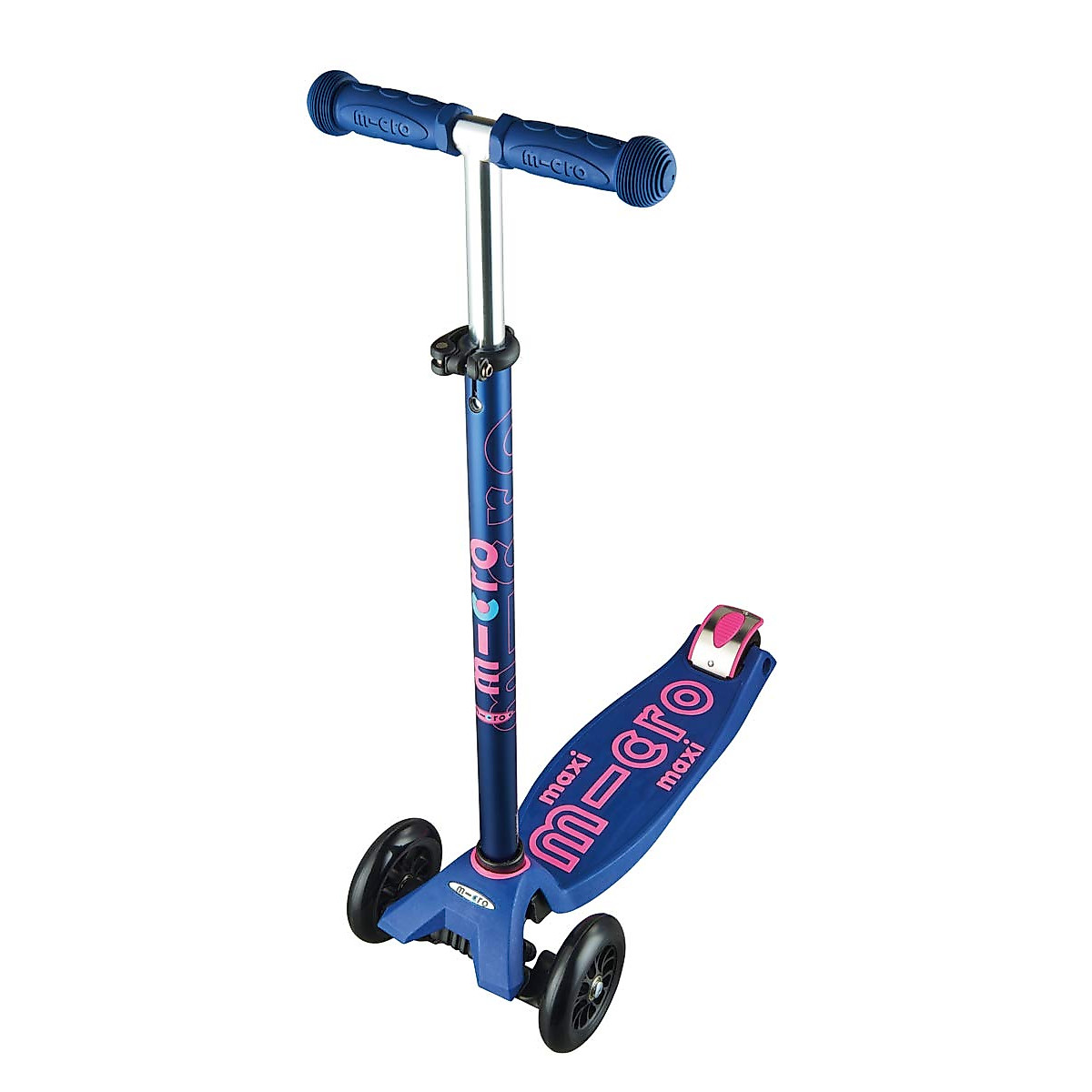 Micro Kickboard - Maxi Deluxe 3-Wheeled, Lean-to-Steer, Swiss-Designed Micro Scooter for Kids, Ages 5-12 - Indigo